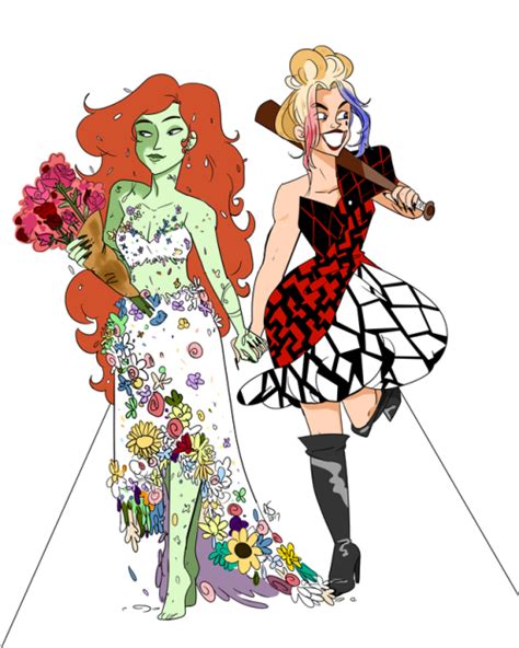 Harlivy Wedding From Tumblr Harlivy Harley Quinn Art Joker And