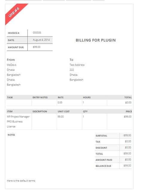 Invoicing With WordPress By WP Project Manager And Invoice WeDevs