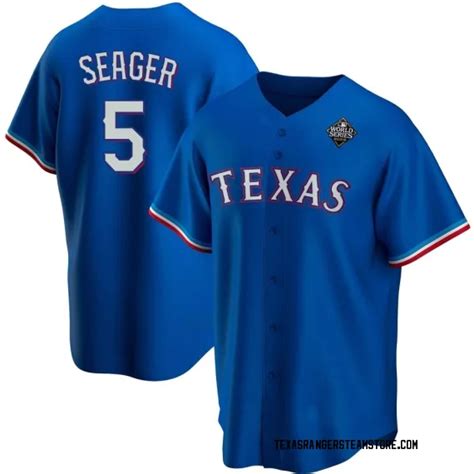 Texas Rangers Corey Seager Royal Replica Youth Alternate 2023 World Series Player Jersey Sml
