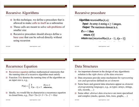 Pdf Recursive Algorithms Recursive Procedure Dokumentips