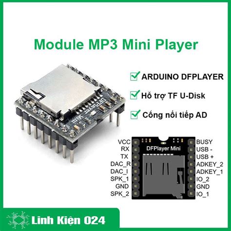 Module Mp3 Mini Player For Arduino Dfplayer Shopee Việt Nam