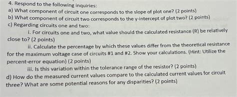 solved 4 respond to the following inquiries a what