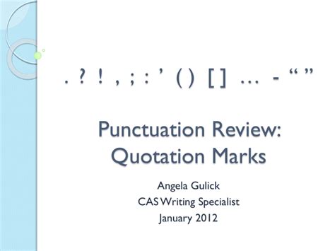 Quotation Marks