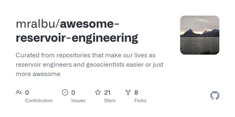 Github Mralbuawesome Reservoir Engineering Curated From