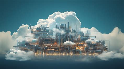 Cloud Computing Diagram Network Data Storage Technology Service Concept Stock Illustration