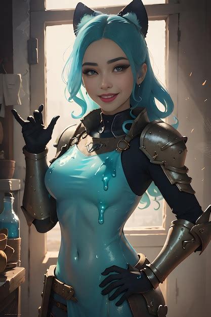 Premium Ai Image Slime Girl