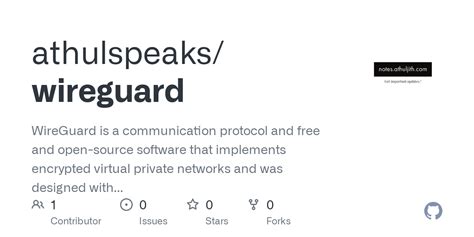 GitHub Athulspeaks Wireguard WireGuard Is A Communication Protocol And Free And Open Source