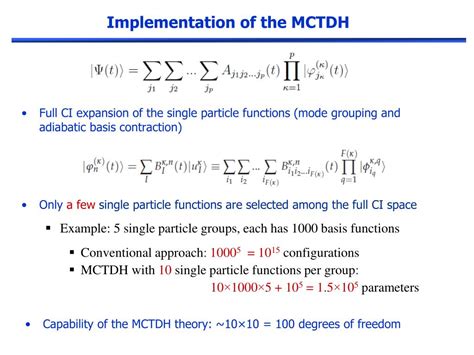 ppt multilayer formulation of the multi configuration time dependent