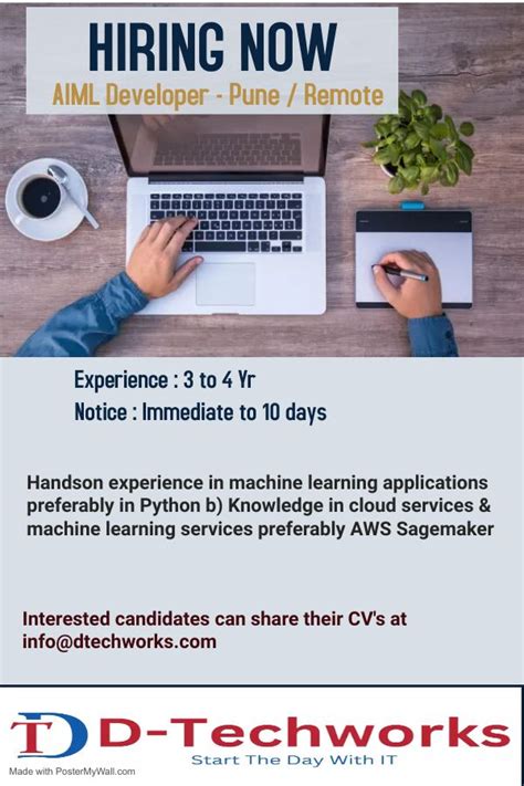 Damodar Nahak On Linkedin Hiring Aiml Puent Remote Aiml Machinelearning Aws Sagemaker