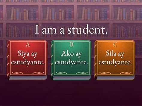 Multiple Choice What Is The Tagalog Translation Of These English Words