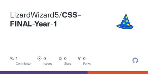 Github Lizardwizard5css Final Year 1