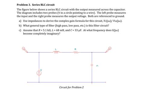 Answered Problem 3 Series Rlc Circuit The Bartleby