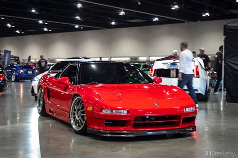 Red Acura Nsx Leaving The Tuner Evo Car Show