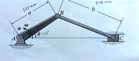 At The Instant Î¸ 30Â° Crank Ab Rotates With An Angular Velocity And