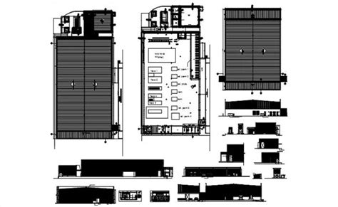 4 Storey Building With Elevation And Section In Autocad Artofit