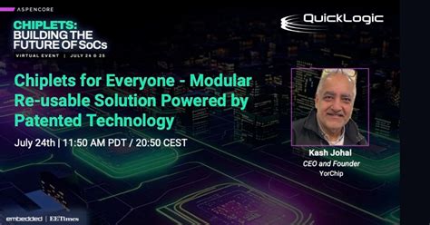 Kash Johal On Linkedin Chiplet Ucie Soc Fpga Networking Lowpower Edgeai Llm