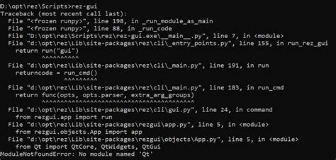 How To Use Rezgui Issue 1464 AcademySoftwareFoundation Rez GitHub