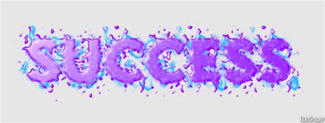 Success Spectacular Splash Text Effect Generator