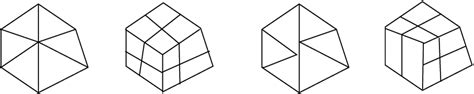 Four Decompositions Of The Domain Ω Geometrically Conforming First