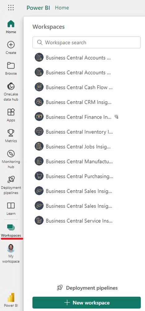 Share The Power Bi Workspace