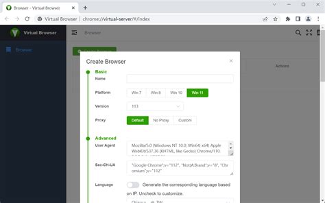 Virtual Browser 免费的指纹浏览器