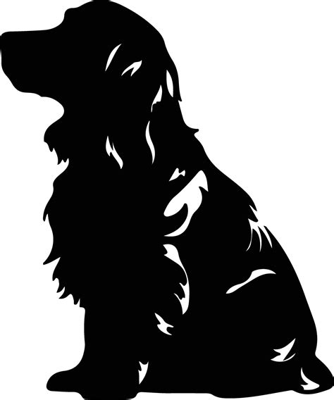 Sussex Spaniel Black Silhouette 38828958 Vector Art At Vecteezy