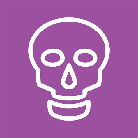 Skull Line Color Background Icon 16719389 Vector Art At Vecteezy