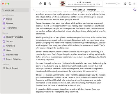 IOS Brings Automatic Transcripts To Apple Podcasts