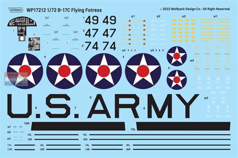 Wpd17212 172 Wolfpack B 17c Flying Fortress Sprue Brothers Models Llc