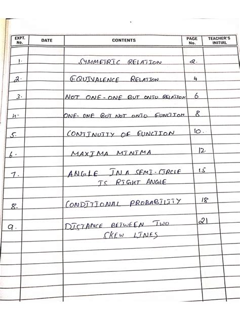 Maths Record 1 Pdf