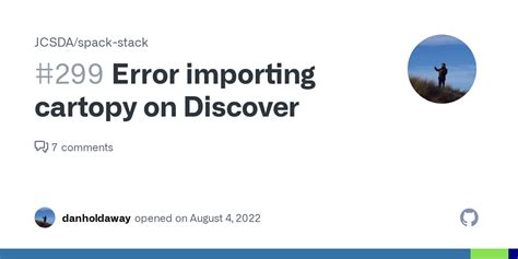Error Importing Cartopy On Discover · Issue 299 · Jcsdaspack Stack