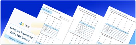 [free] grouped frequency table worksheet