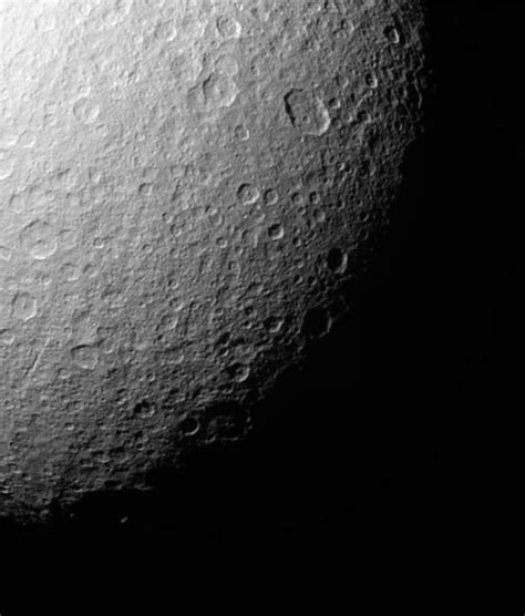 Nasa Cassini Image Rhea Polar View Spaceref