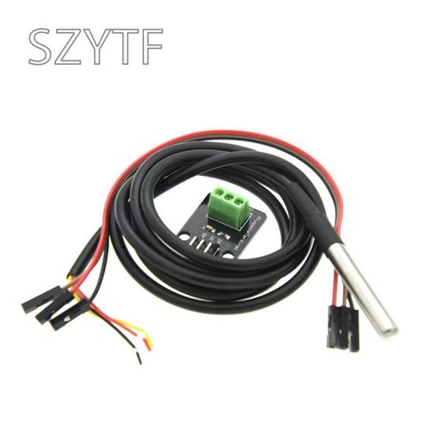 Ds18b20 Temperature Sensor Module Kit Waterproof 100cm Digital Sensor Cable Stainless Steel