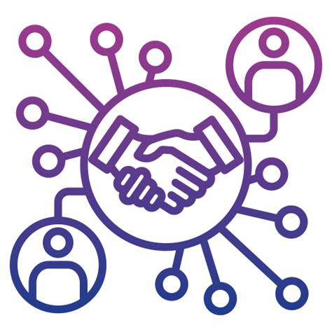Collaboration Generic Gradient Outline Icon