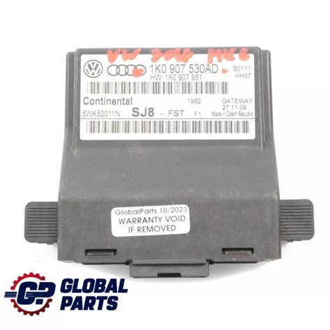 Vw Volkswagen Golf 6 Gateway Control Unit Module Ecu 1k0907530ad £19 99 Picclick Uk