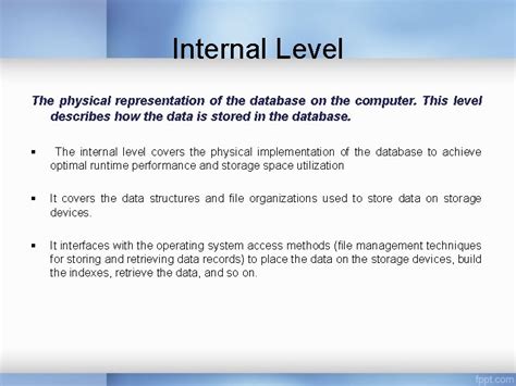 Database Architecture Chapter 02 The Threelevel Ansisparc Architecture