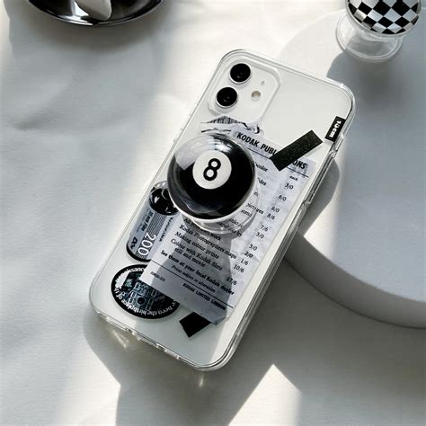 물방울톡 에잇볼 반구 레진 구슬 스마트톡 핸드폰그립 톡홀더 아크릴톡 휴대폰 거치대 핸드그립 남자 여자 친구 생일 기념일 선물 커플 우정템 곰돌이 토끼 하드 아이폰