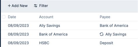 Bug Scheduled Transactions Missing Schedule Icon · Issue 1506