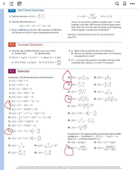 Solved 95 Self Check Exercises 2x 1 1 Find The