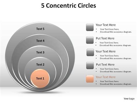 Concentric Circles Slides Diagrams Templates Powerpoint Info Graphics Presentation Graphics