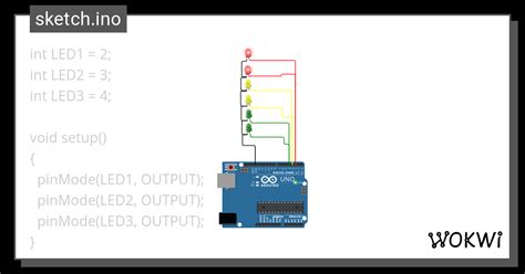 Desta Penilaian 3 Tanpa Resistor Wokwi ESP32 STM32 Arduino Simulator