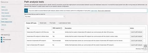 network troubleshooting for oci container engine for kubernetes clusters