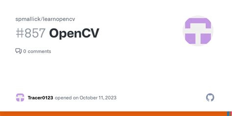 OpenCV Issue 857 Spmallick Learnopencv GitHub