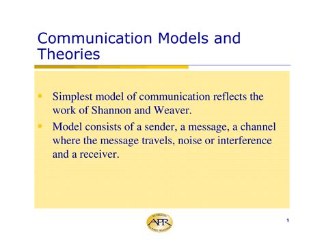 Communication Models Docsity