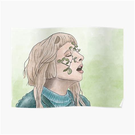 Aurora Aksnes Fan Art Watercolor Portrait The River A Different