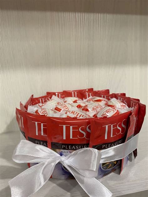 Торт из конфет и чая ️ Chocolate Box Ts Flower Boquet