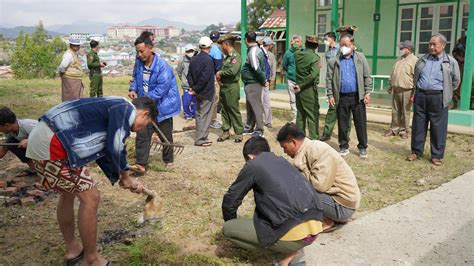 ချင်းပြည်နယ်ဝန်ကြီးချုပ် ဦးငွန်ဆန်းအောင် ဟားခါးမြို့တွင်း သန့်ရှင