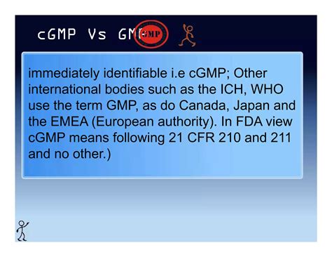 Cgmp Vs Gmp Presentation Pdf