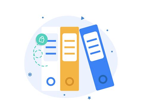 Documents And Storage Folder With Document 13050491 Vector Art At Vecteezy